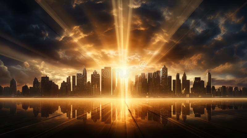 En gold rays stock illustration. Illustration of gold - 361833857