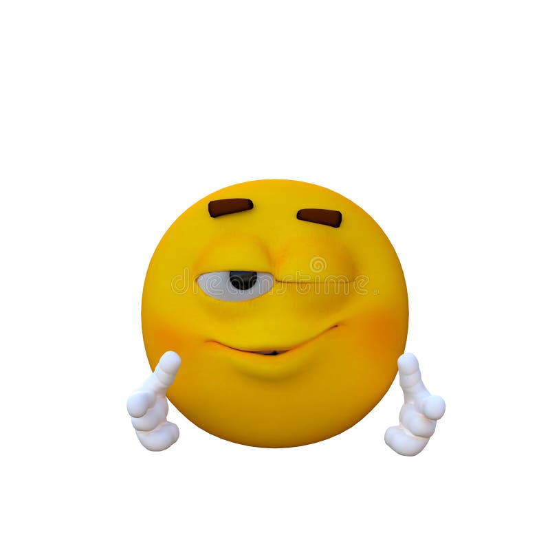 En gul smiley med händer stock illustrationer. Illustration av symbol ...