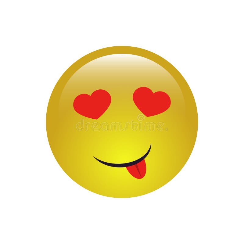 En Icono De La Cara Del Amor Ilustración del Vector - Ilustración de ...