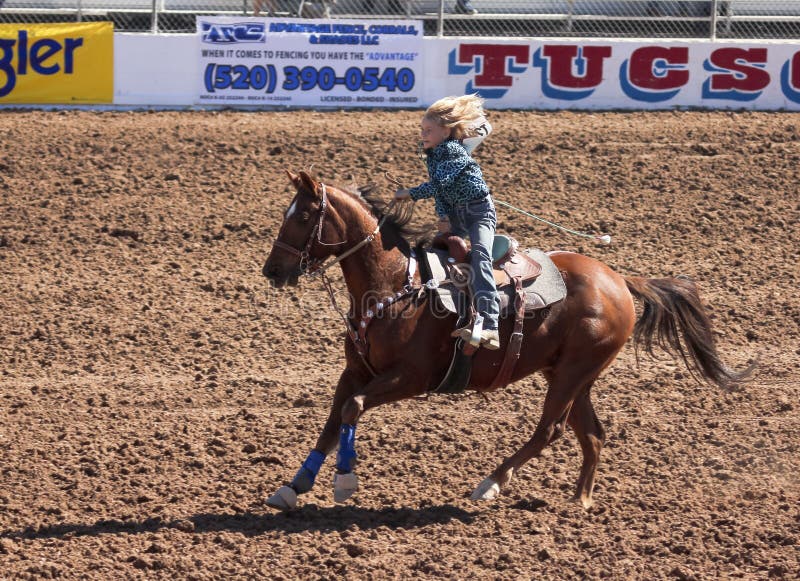 En La Fiesta De Los Vaqueros Junior Rodeo Redaktionell Foto - Bild av ...