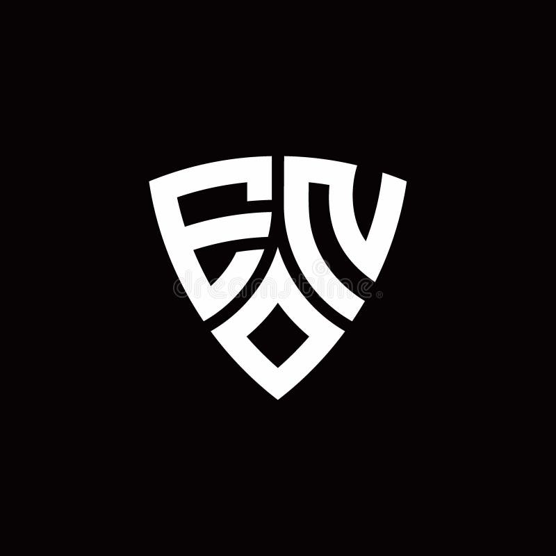 EN Monogram Logo with Modern Shield Style Design Template Stock Vector ...