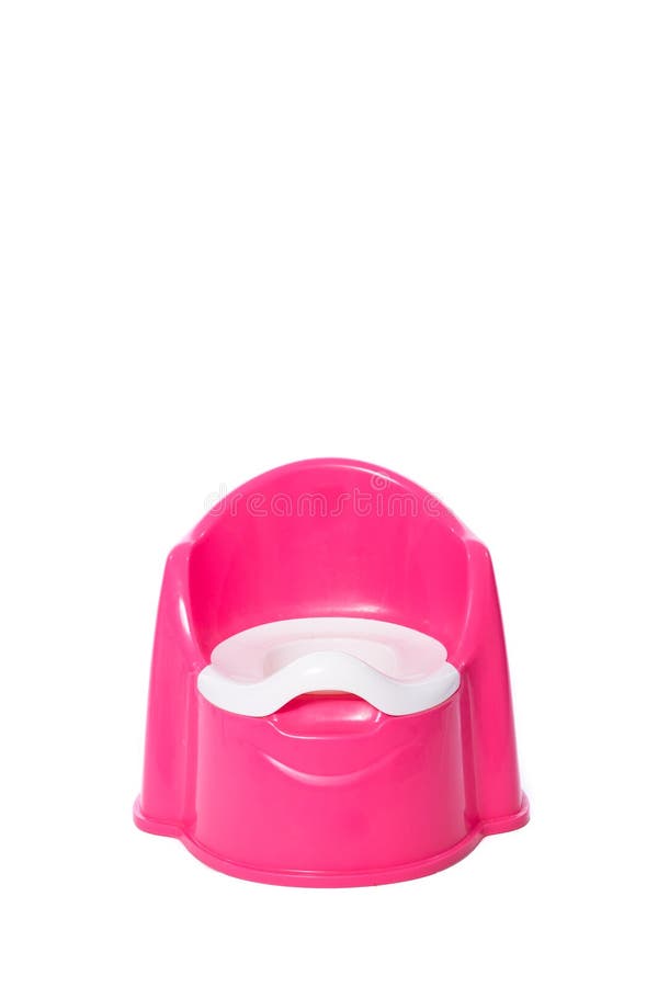 En rosa potta för barn` s fotografering för bildbyråer. Bild av ...