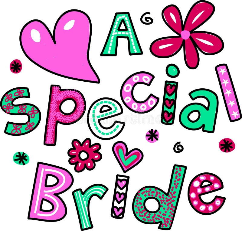 Brud vektor illustrationer. Illustration av upphetsade, elegans - 43032