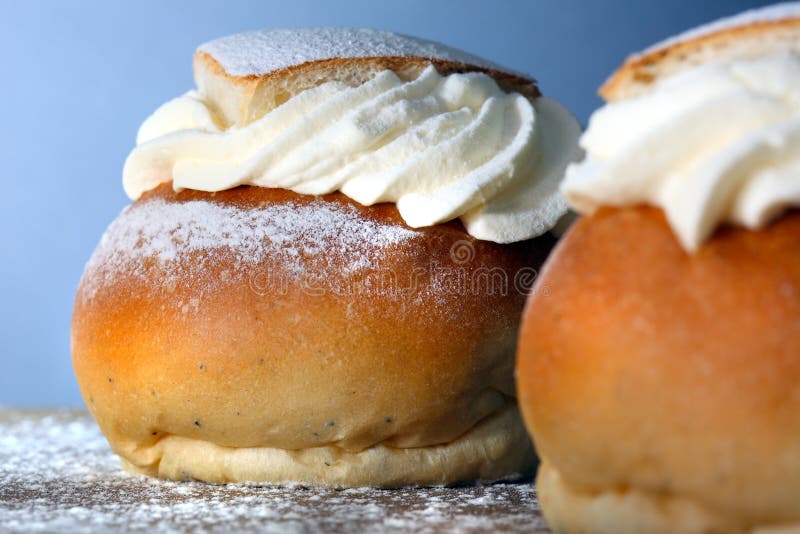 En svensk semla fotografering för bildbyråer. Bild av bulle - 37788951