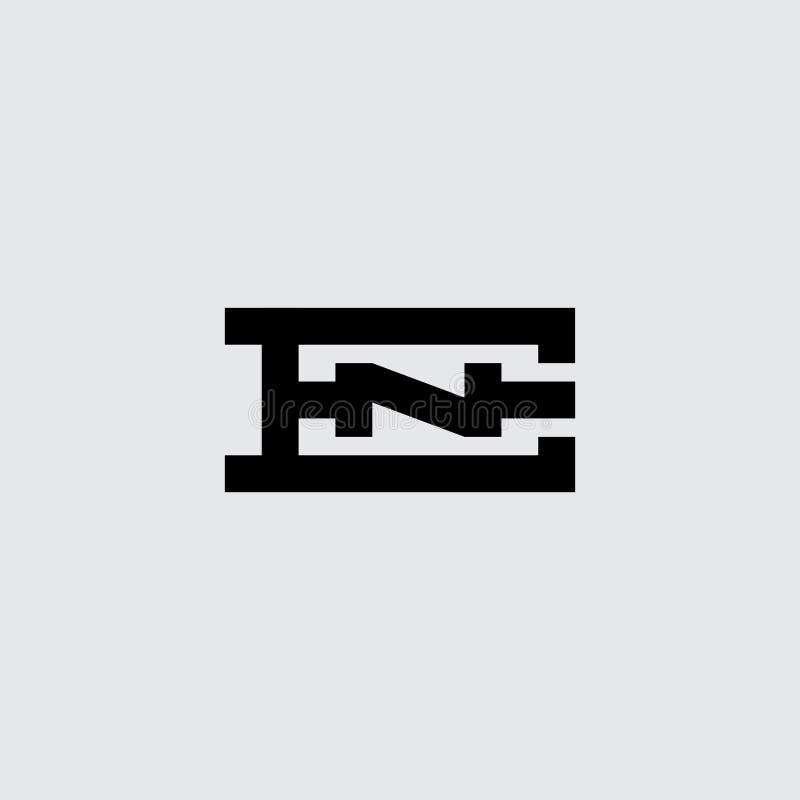 EN - Vector Design Element or Icon. Logo with Letters E and N Stock ...