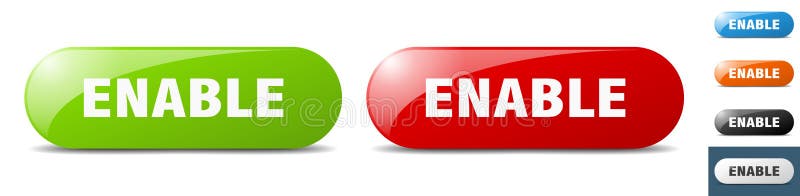 Enable Button. Key. Sign. Push Button Set Stock Vector - Illustration ... Enable Button. Key. Sign. Push Button Set Stock Vector - Illustration ...
