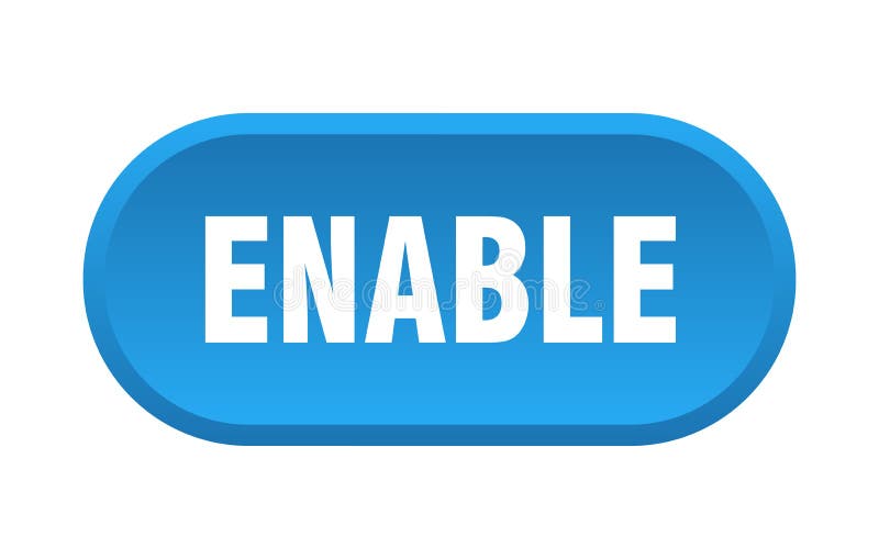 Enable Button stock illustration. Illustration of conceptual - 295202