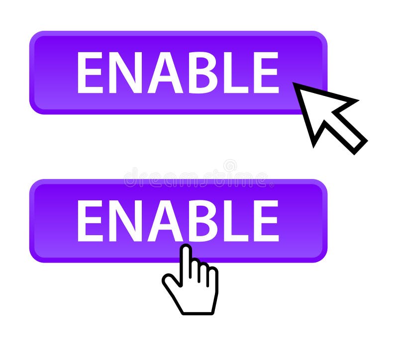 Enable Button Stock Illustrations – 714 Enable Button Stock ...