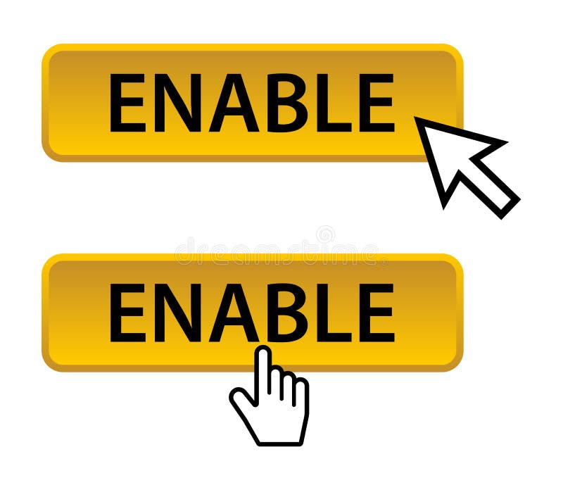 Enable Button Stock Illustrations – 714 Enable Button Stock ...