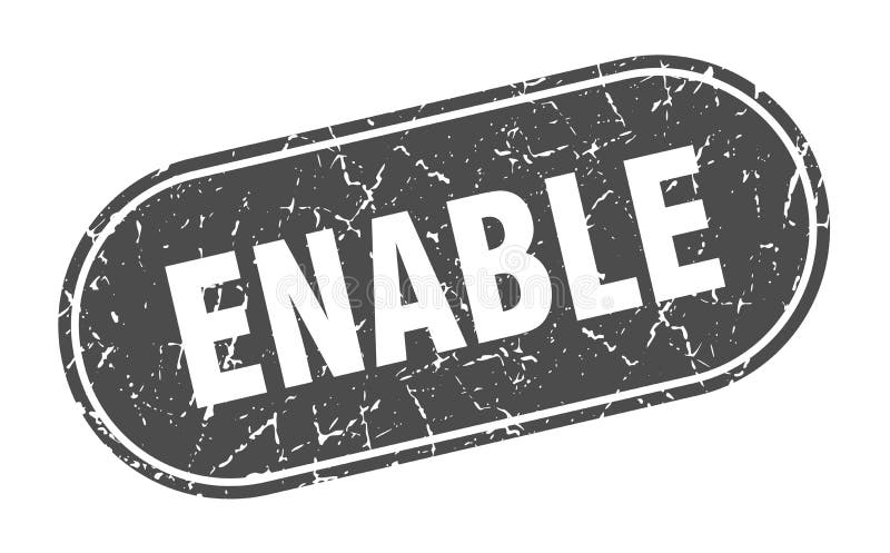 Enable Sign. Enable Circular Band Label. Enable Sticker Stock Vector ...