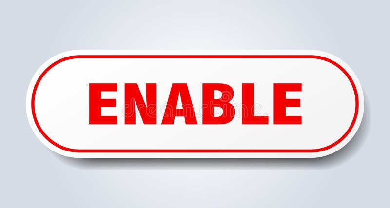 Enable Sticker Stock Illustrations – 226 Enable Sticker Stock ...