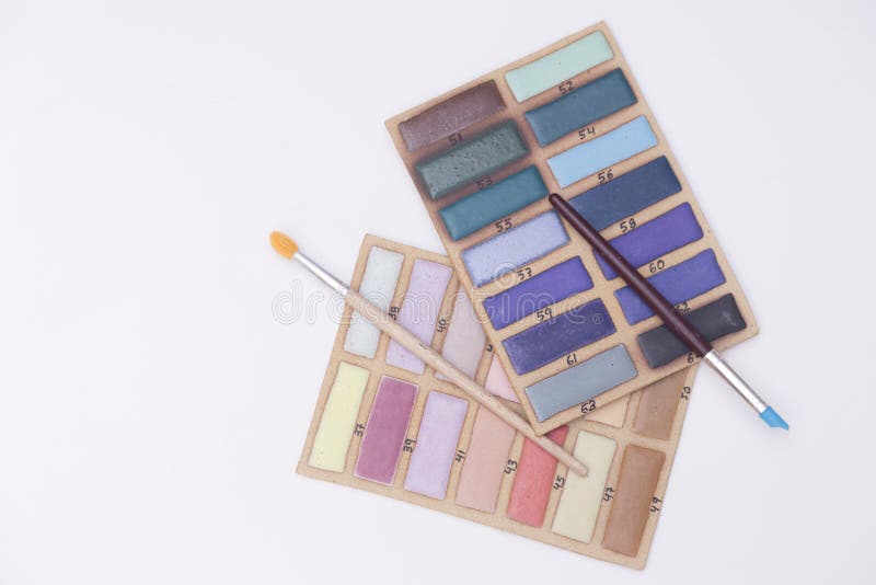 Ceramic glaze tests stock photo. Image of horizontal - 173529044