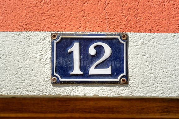 House Number 12 stock photo. Image of twelve, type, four - 159732450