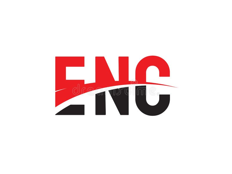 ENC Letter Initial Logo Design Vector Illustration Stock Vector ...