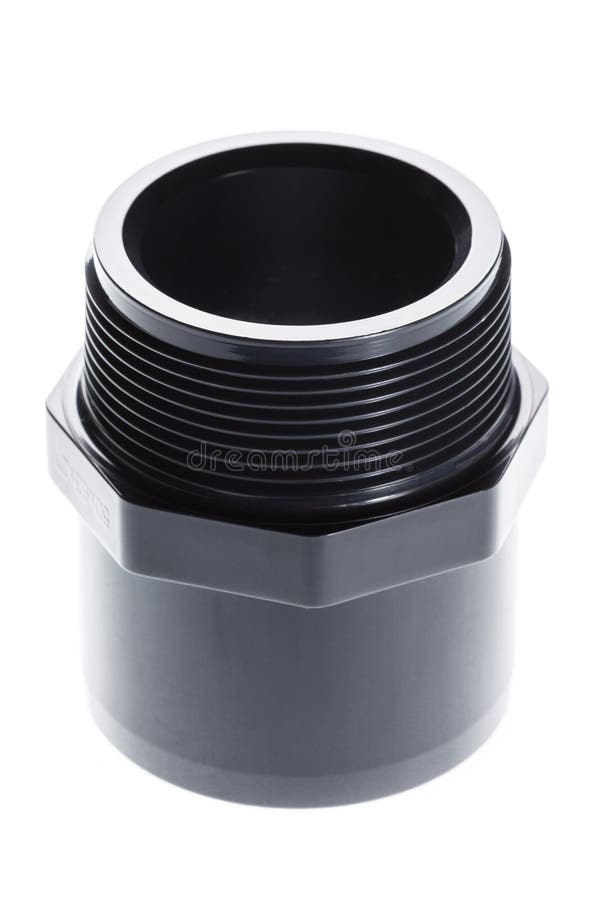 Encaixe de PVC-U foto de stock. Imagem de isolado, enfiado - 104065046