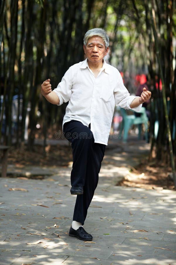 Encaixotamento Do Taiji Do Jogo Do Homem Superior Foto de Stock ...
