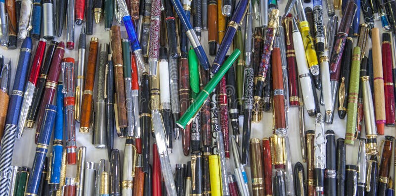 Lot of Old Fountain Pens for Sale Editorial Photography - Image of ...