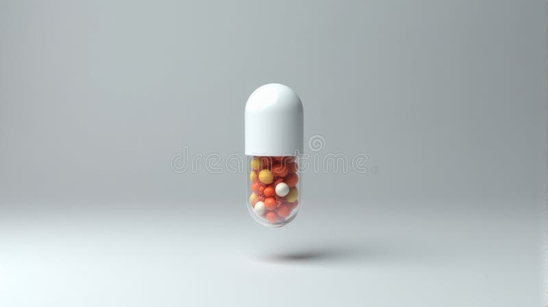 Encapsulated Variety: Transparent Capsule with Colorful Spheres ...