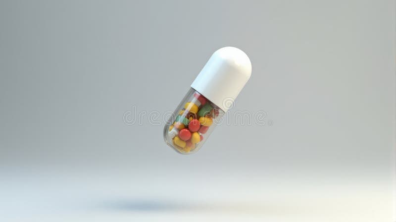 Encapsulated Variety: Transparent Capsule with Colorful Spheres ...