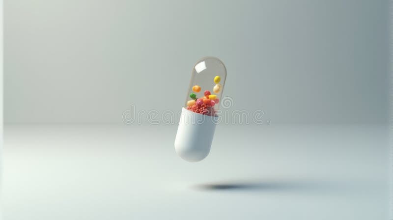 Encapsulated Variety: Transparent Capsule with Colorful Spheres ...