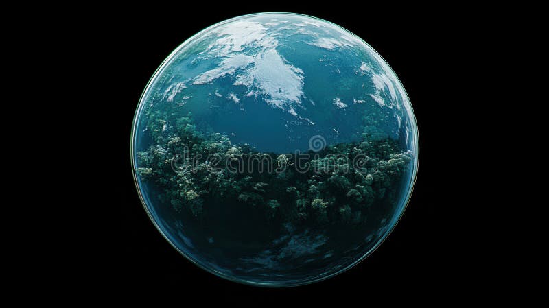 Encapsulated Ecosystem Miniature World Glass Orb Stock Photos - Free ...