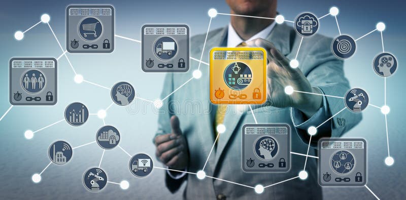 Encargado Securing Data Integrity De La Cadena De Suministro Imagen de ... Encargado Securing Data Integrity De La Cadena De Suministro Imagen de ...