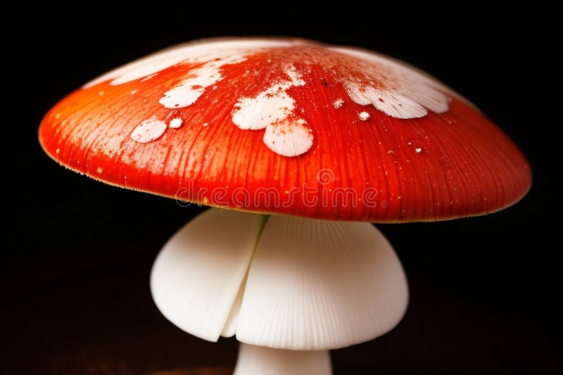 Enchant the Beauty of Mushrooms at Close Range Stock Illustration ...