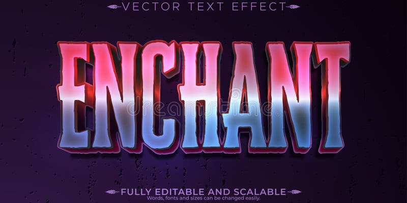 Enchant Editable Text Effect, Editable Magic and Mystical Text Style ...