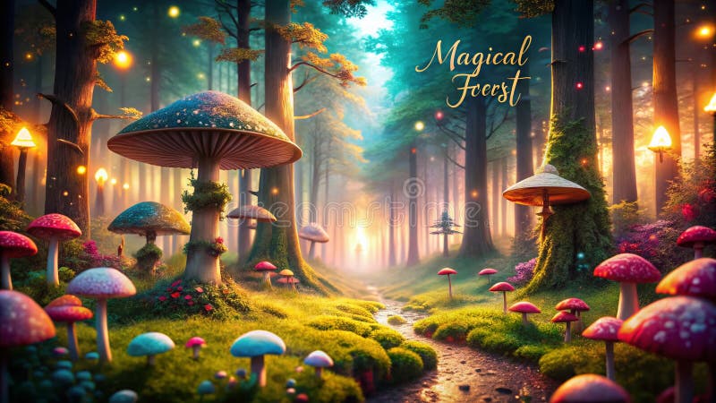 Enchanted Aerial Forest a DronesEye View of a Magical Wonderland ...