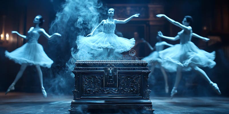 Enchanted Ballerinas Mystical Dance Performance with Smoke and Treasure ...