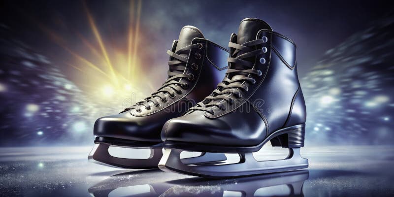 Enchanted Black Ice Skates a Surreal and Dreamlike Exploration of ...