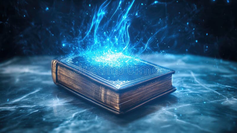 Ancient Book Magic Glowing Cosmic Dust Stock Photos - Free & Royalty ...