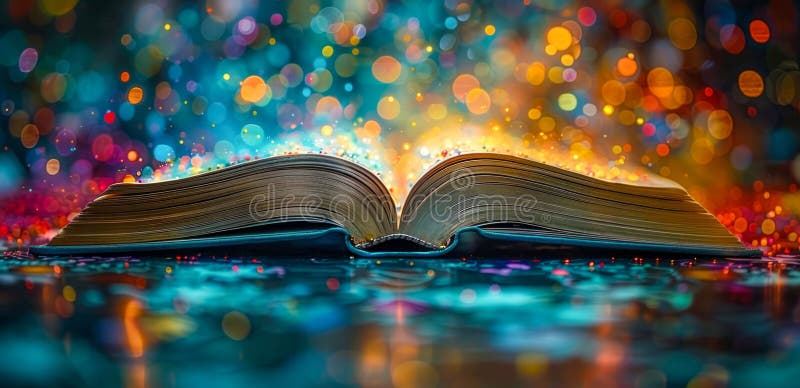 Enchanted Book of Wonders. Generative Ai Stock Illustration ...