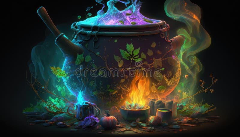 The Enchanted Cauldron: a Magical Brew in a Mystic World. Mystic Rose ...