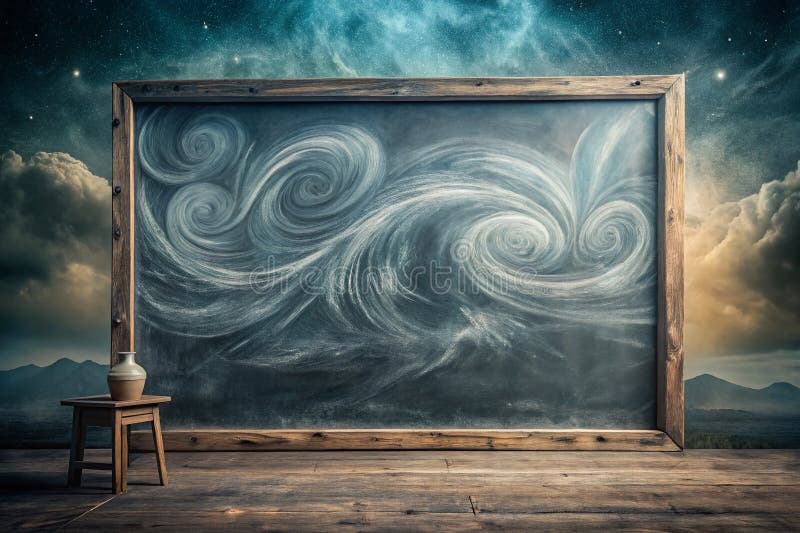 Enchanted Chalkboard a Surreal Educational Visual for Inspiring ...