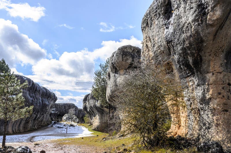 The Enchanted City, Spain stock photo. Image of rock - 69477760