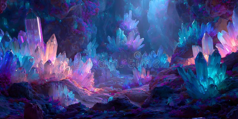 Crystal Caves Stock Illustrations – 1,327 Crystal Caves Stock ...