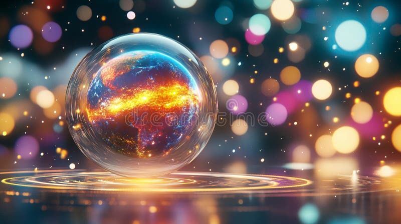 Enchanted Earth Globe Stock Illustrations – 218 Enchanted Earth Globe ...