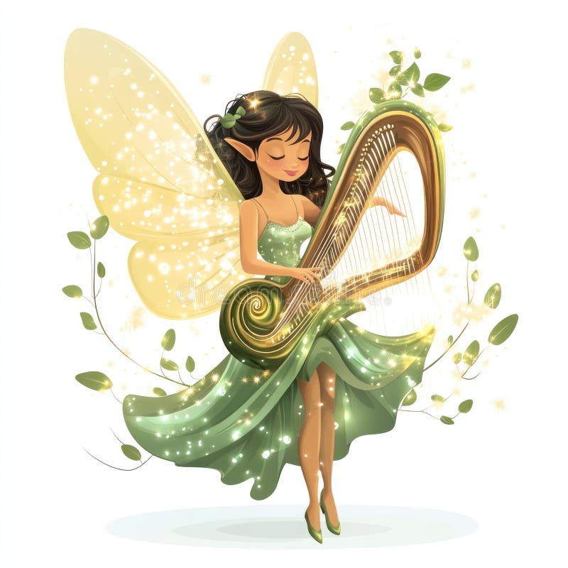 Harp illustration vector stock vector. Illustration of instrument ...