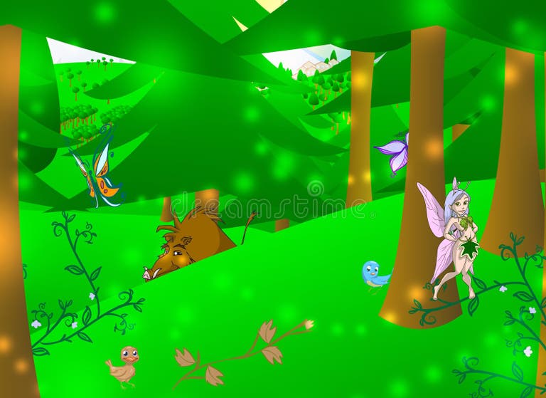 Enchanted Forest Cartoon Stock Illustrations – 15,195 Enchanted Forest ...
