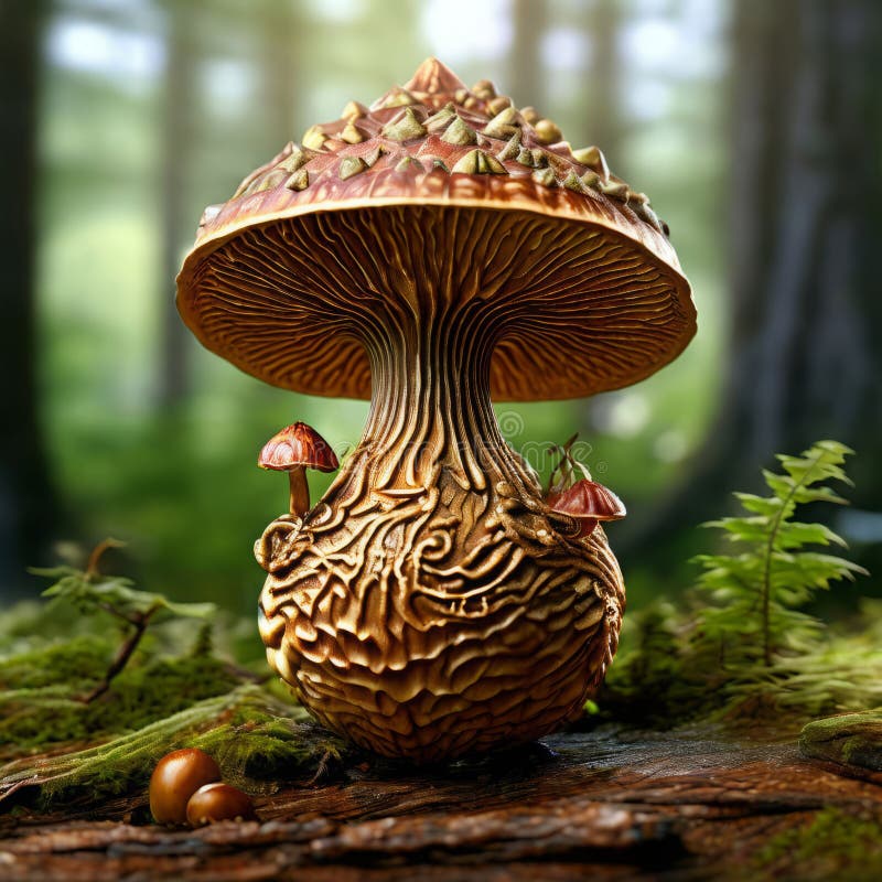 Enchanted Forest Acorn Acorn with Intricate Forest Themed Desin Stock ... Enchanted Forest Acorn Acorn with Intricate Forest Themed Desin Stock ...