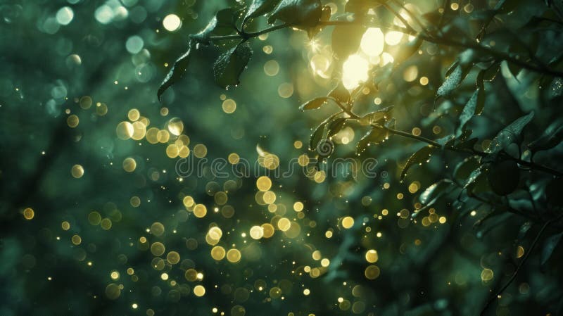 Enchanted Forest Bokeh: Abstract Light, Magic, and Greenery Nature ...