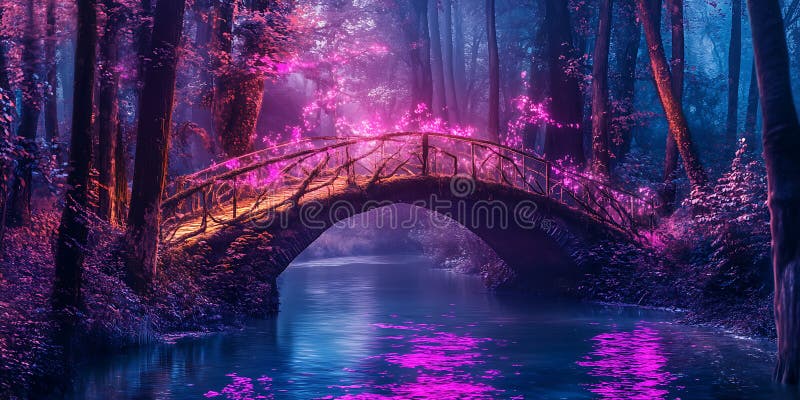 Enchanted Forest Bridge Stock Illustrations – 1,830 Enchanted Forest ...