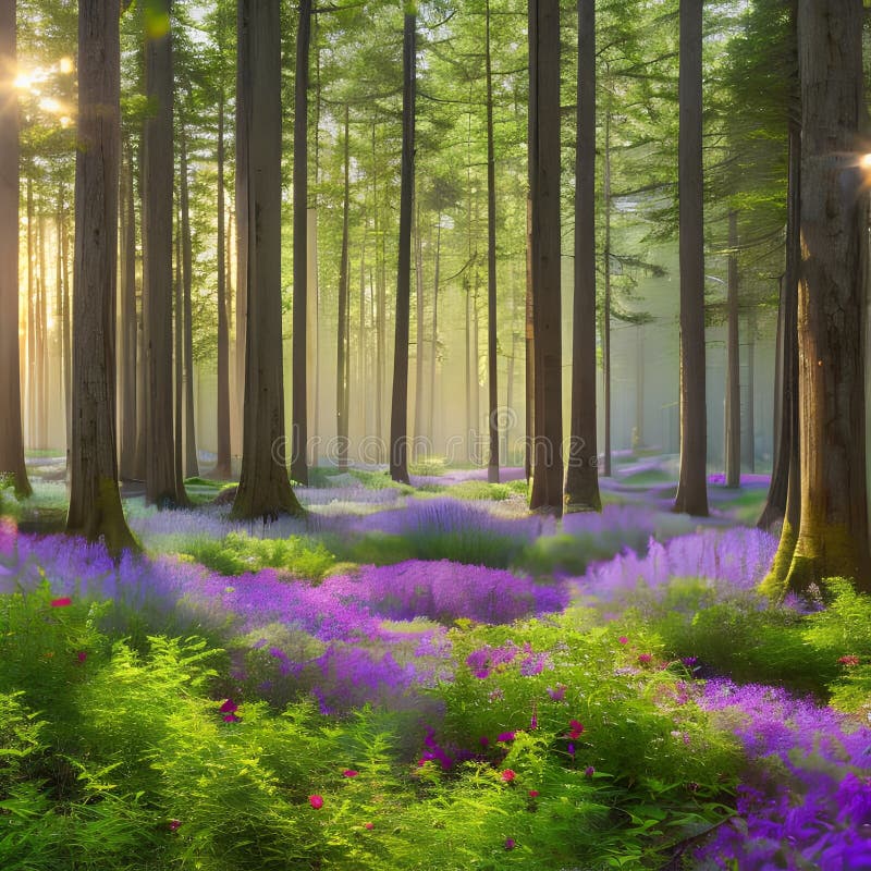 495 Enchanted Forest Clearing: a Mystical and Enchanting Background ...