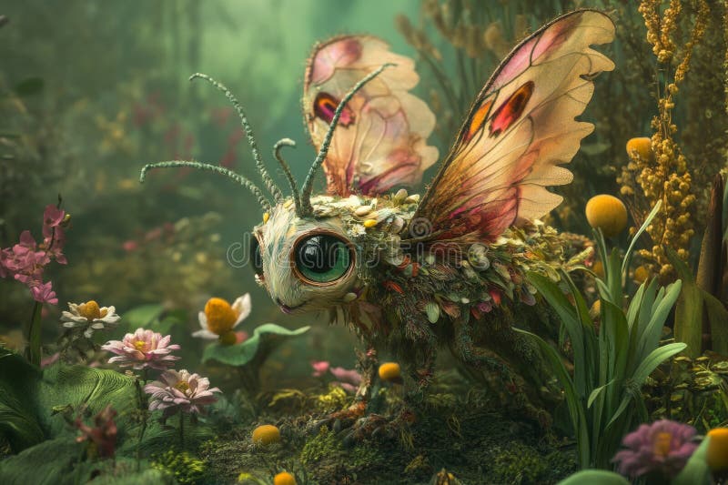 Enchanted Forest Creature: a Whimsical Design Stock Illustration ...