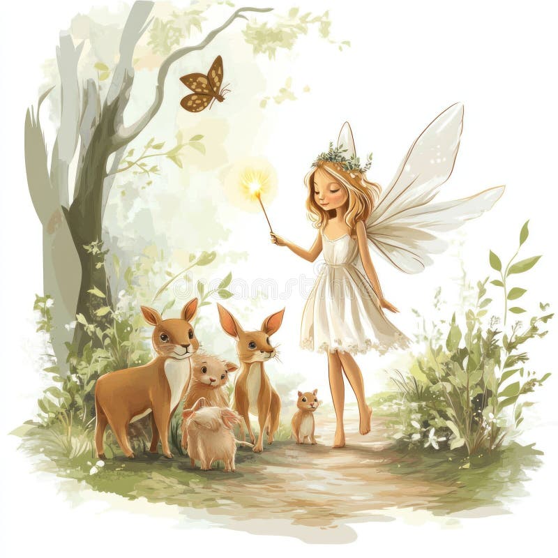 Enchanted Forest Background Animals Stock Illustrations – 2,133 ...