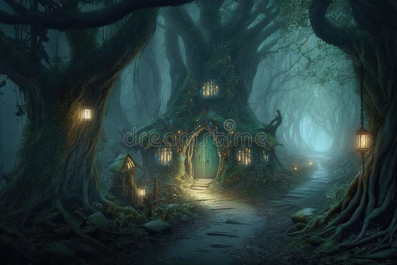 Enchanted Forest Filled with Magic and Mystery, Where Elves Reside ...