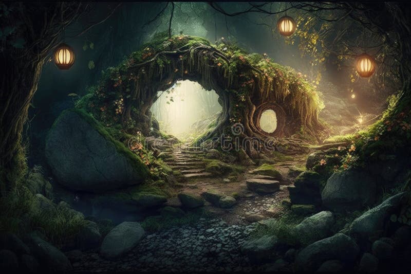 Enchanted Forest Filled with Magic and Mystery, Where Elves Reside ...