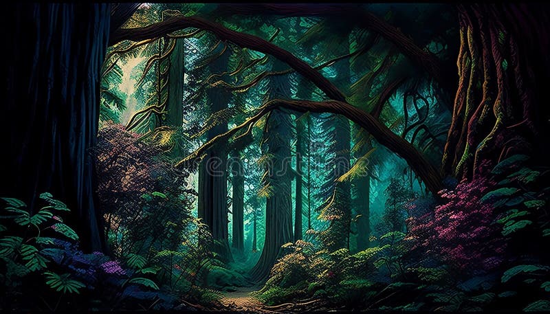 Depth Forest Trees Stock Illustrations – 330 Depth Forest Trees Stock ...
