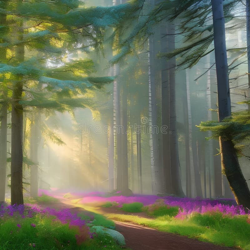 455 Enchanted Forest Glade: a Mystical and Enchanting Background ...